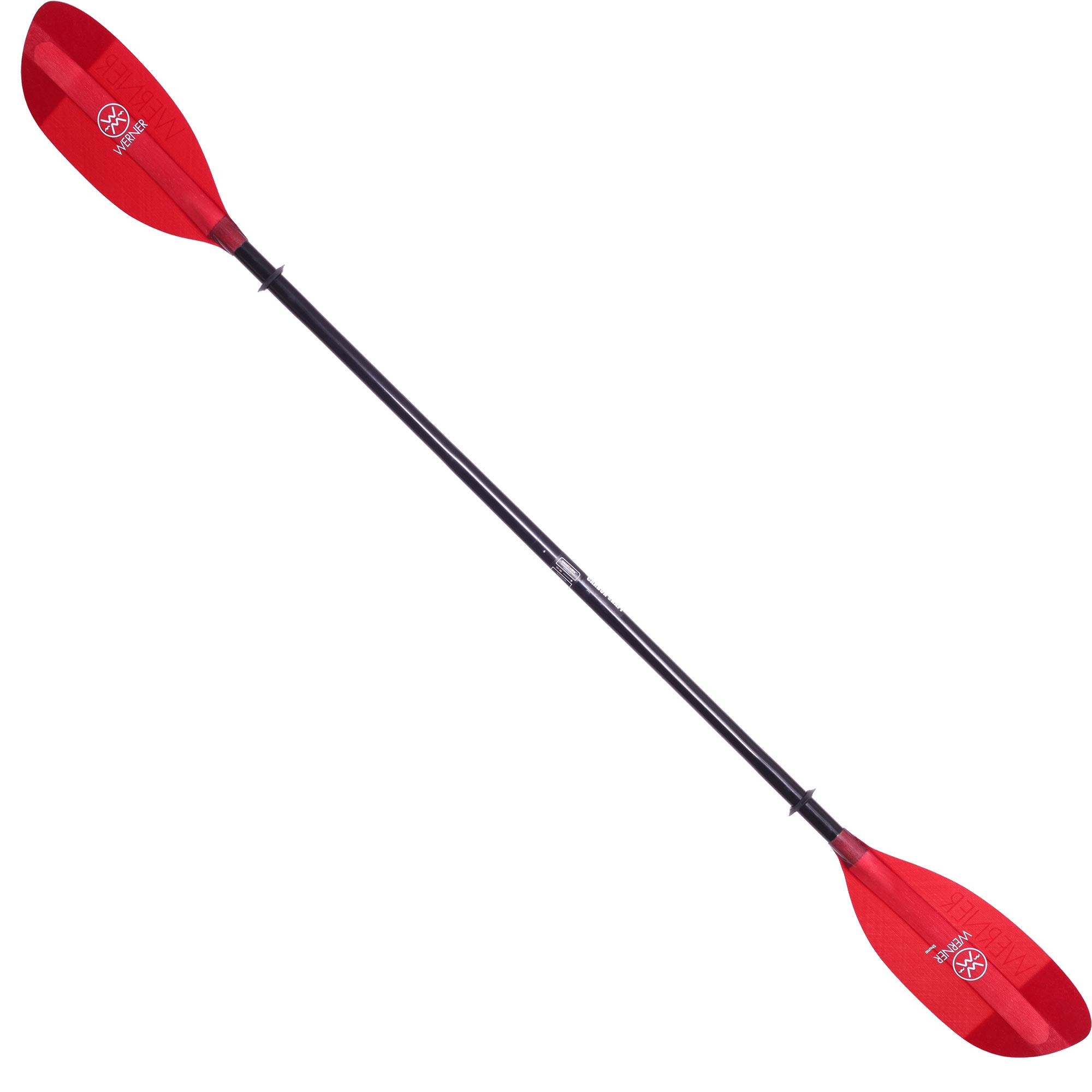 Snapklik.com : Shuna Fiberglass Straight Shaft Kayak Paddle-TransRed-215cm