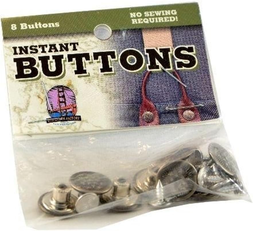 8 Pack Instant Trouser Brace Buttons : Amazon.co.uk: Fashion