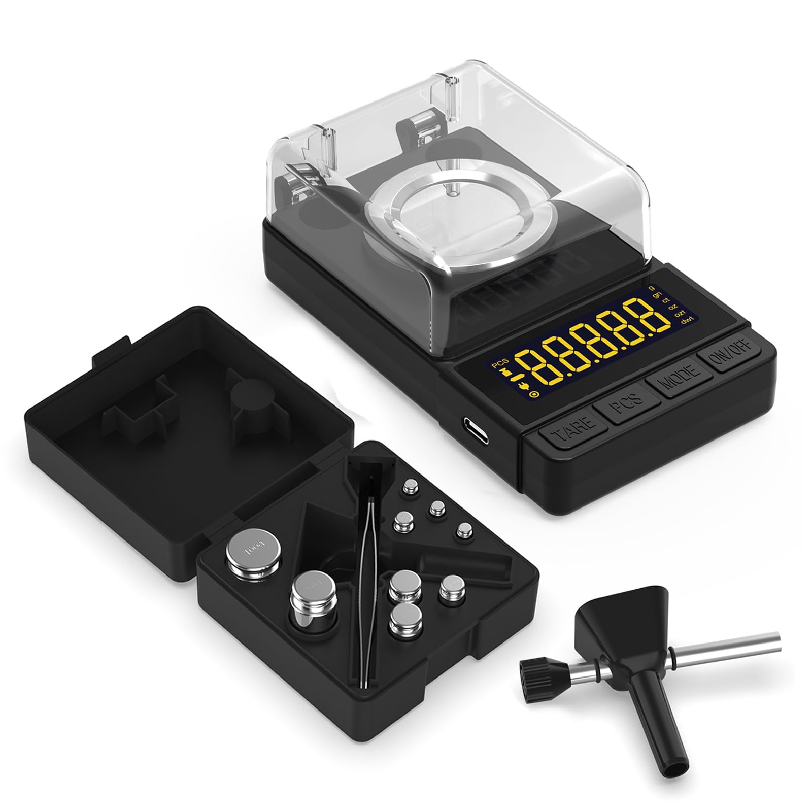 Amazon.com: Maxus Milligram Scale and Calibration Weights Set with ...