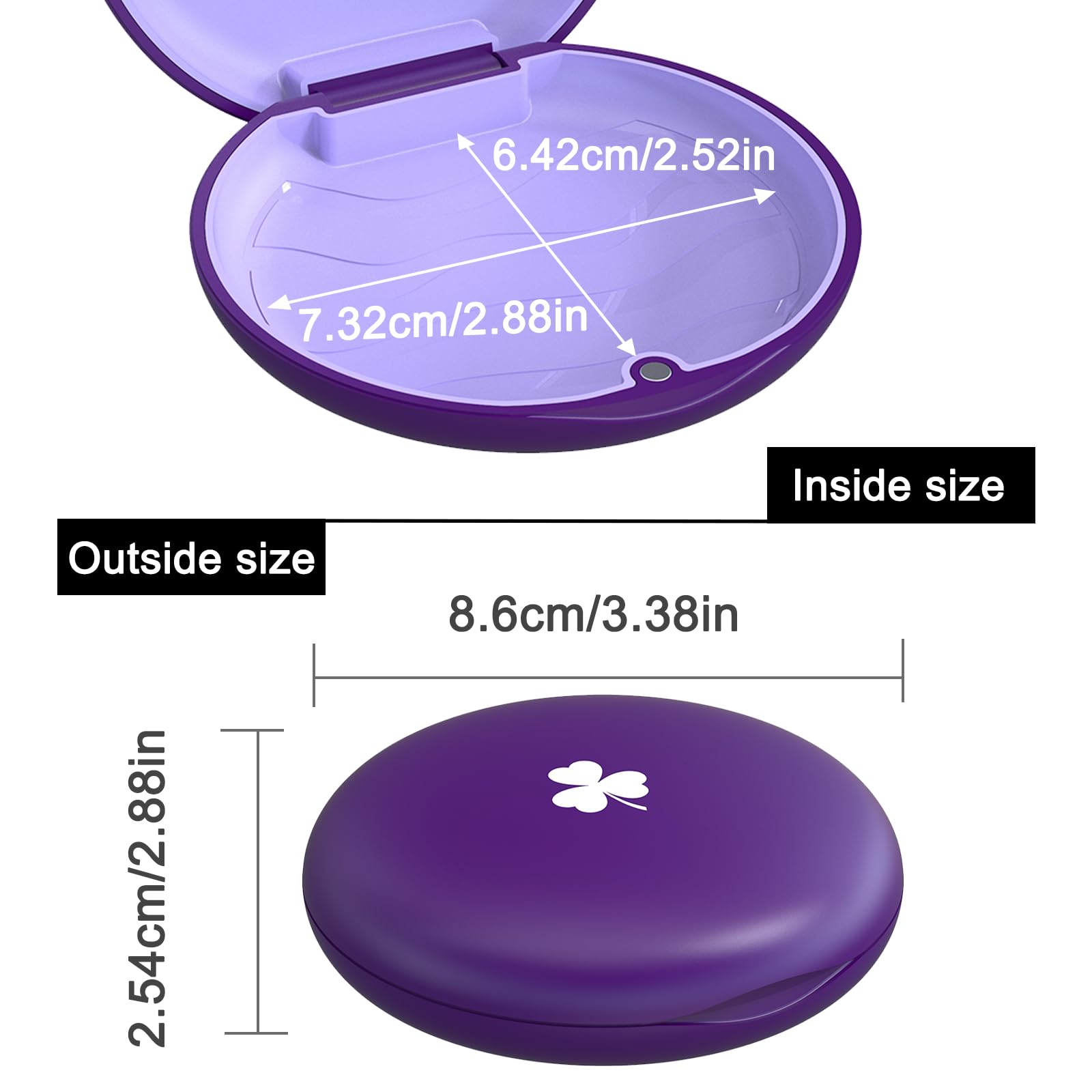 Retainer and Aligner Case, ARGOMAX Braces Box, 1 Piece Orthodontic Box ...