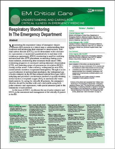 Respiratory Monitoring In The Emergency Department (EM Critical Care ...