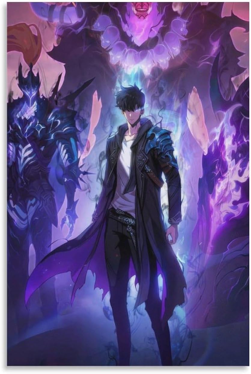 Amazon.com: Solo Leveling Anime Poster (17) Print Photo Art Painting ...