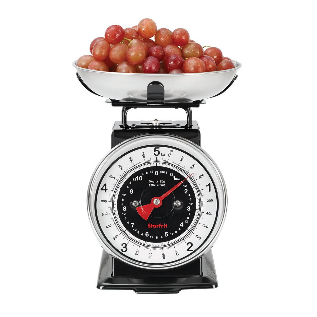 Starfrit Retro Mechanical Kitchen Scale - Stainless Steel Removable ...