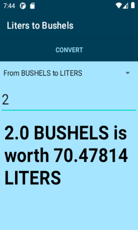 Liters to Bushels Conversion Calculator-Amazonアプリストアのアプリ