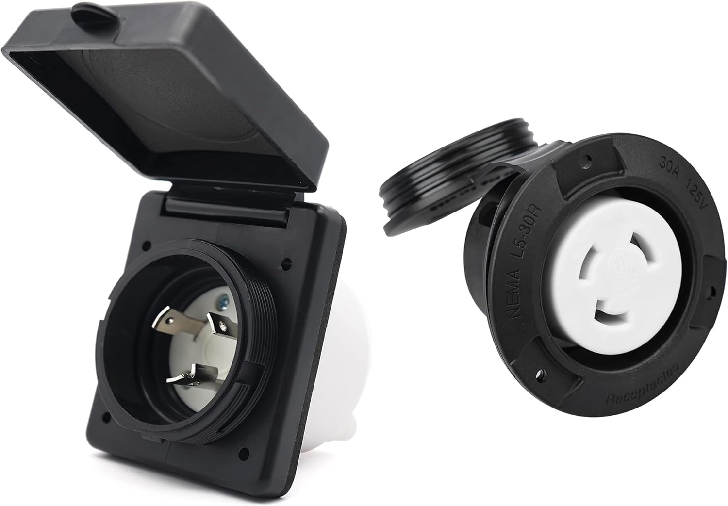 Amazon.com: Veepeak 30 Amp Shore Power Inlet NEMA L5-30P 125V Twist ...