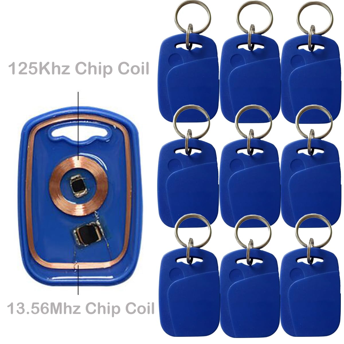 Amazon.com : 10PCS RFID Cards 13.56Mhz IC Reader Write Tags Dual ...