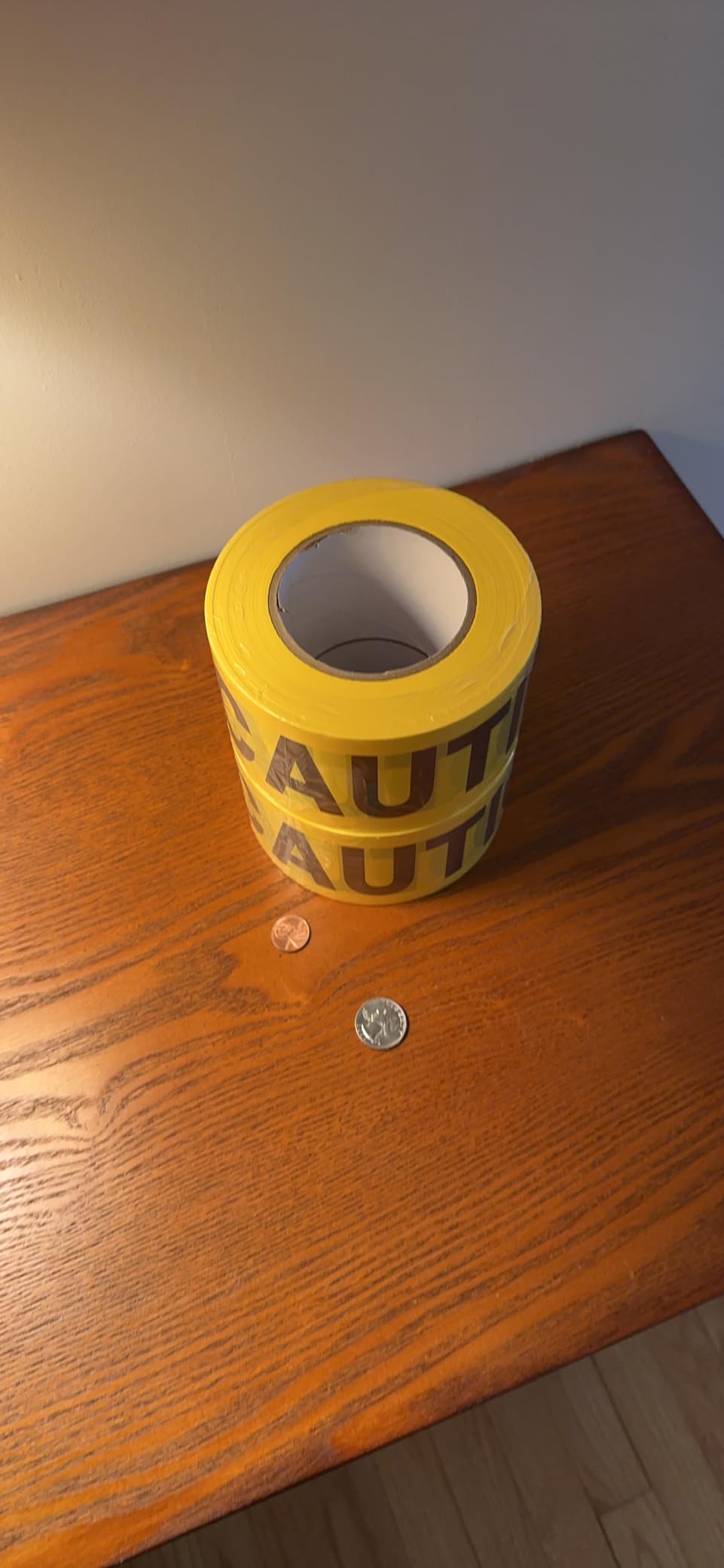 TAPEHOME Caution Tape 2 Pack, 3 inch x 1000 feet Yellow Caution Tape ...