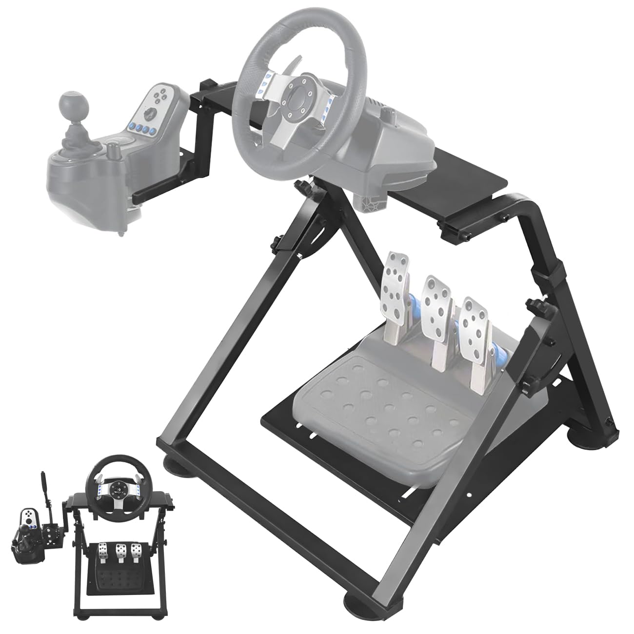 Alpen Racing Steering Wheel Stand Height Adjustable & Foldable Steering ...