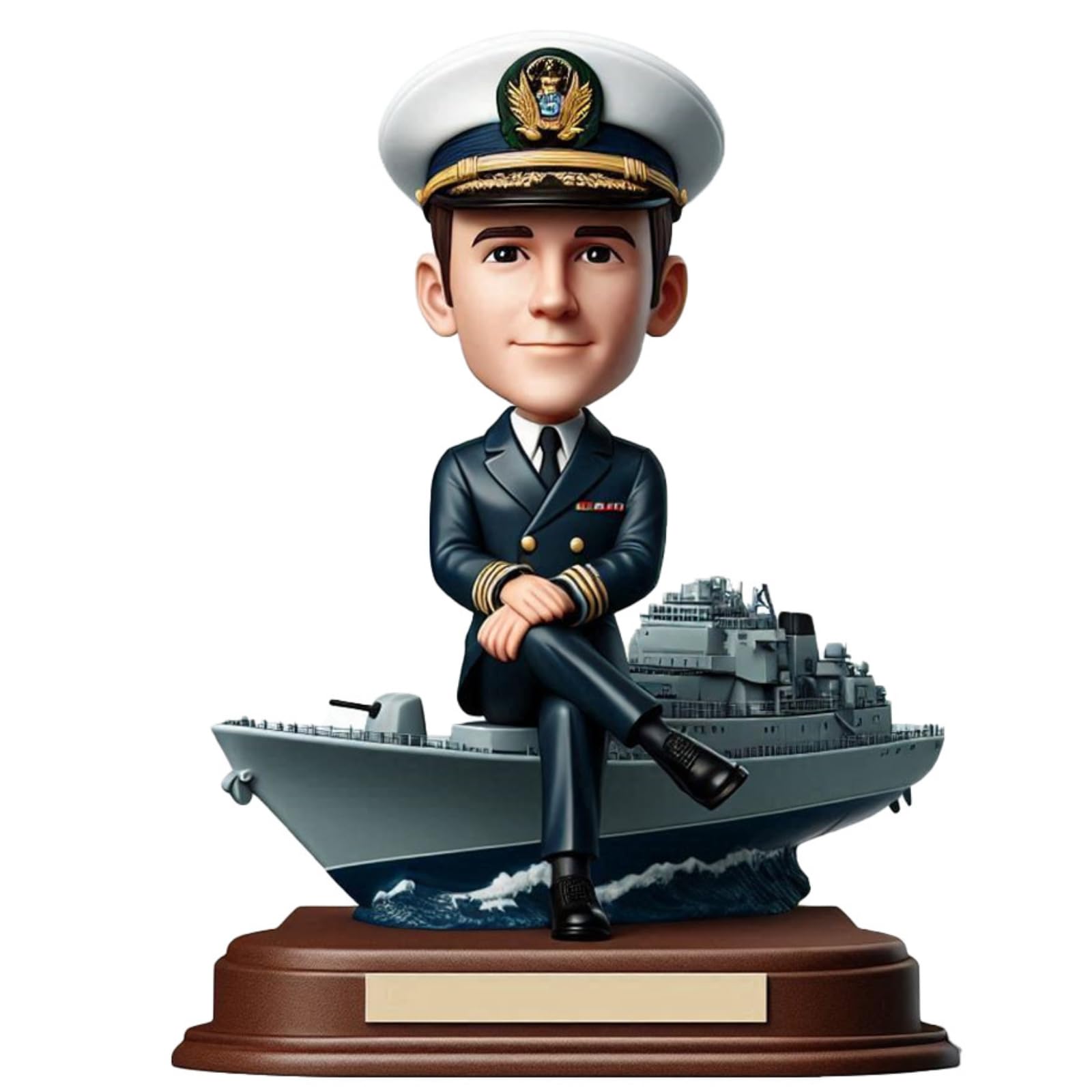 Amazon.com: Navy Admiral Bobble Heads Personalized Navy Command ...