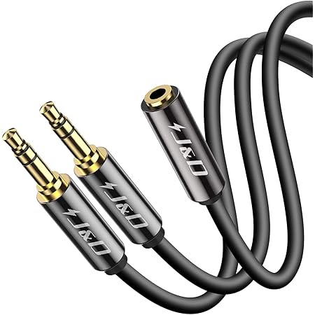 Amazon.com: CablesOnline 3.5mm TRRS Male to Dual TRRS Female Stereo 4 ...