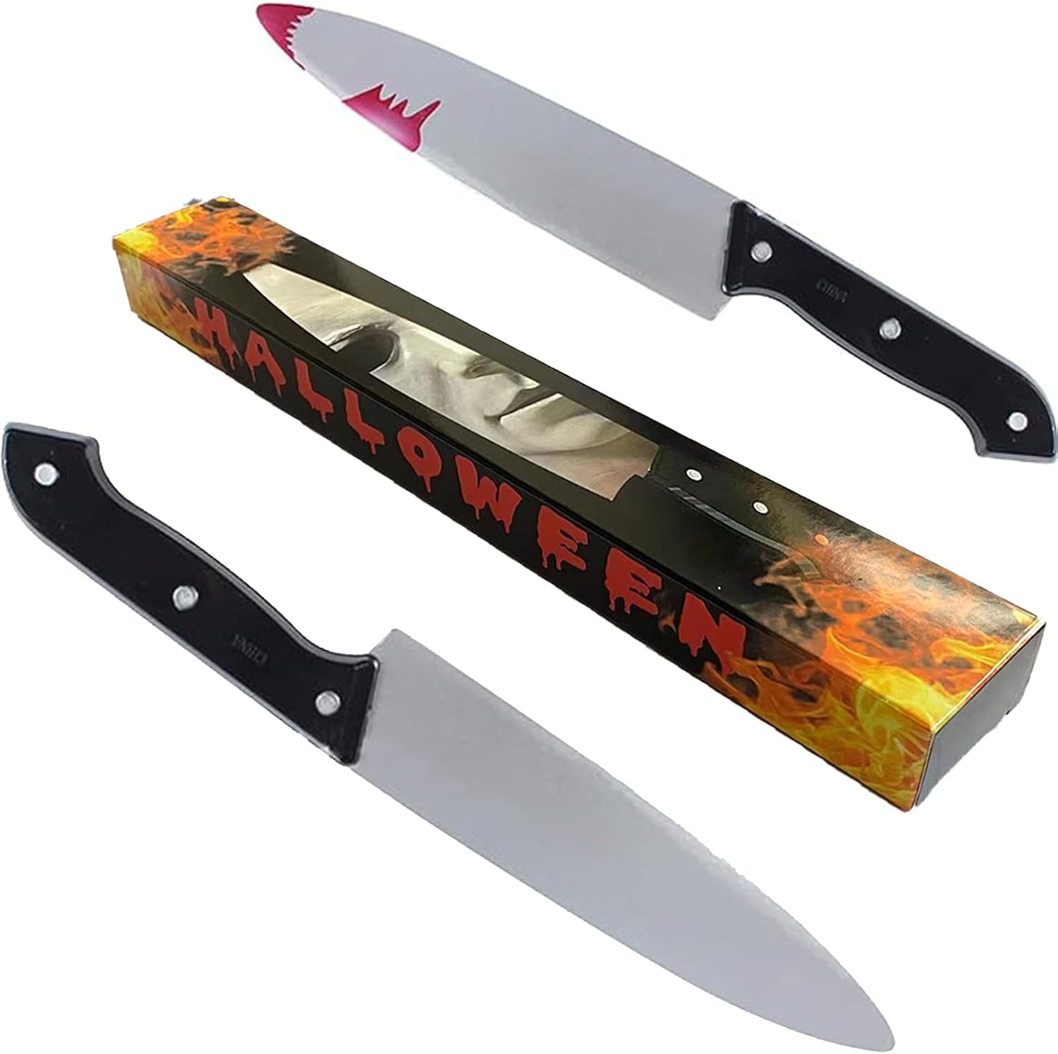 Amazon.com: Nlcoek 2Pcs Halloween Michael Myers Knife prop,fake knife ...
