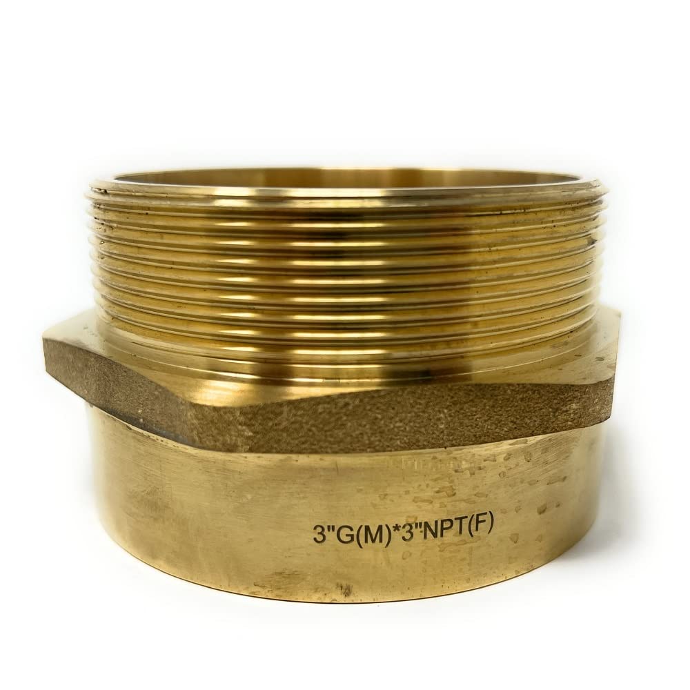 Amazon.com: Cascada 3" G Thread (Metric BSPP) Male to 3" NPT Thread ...