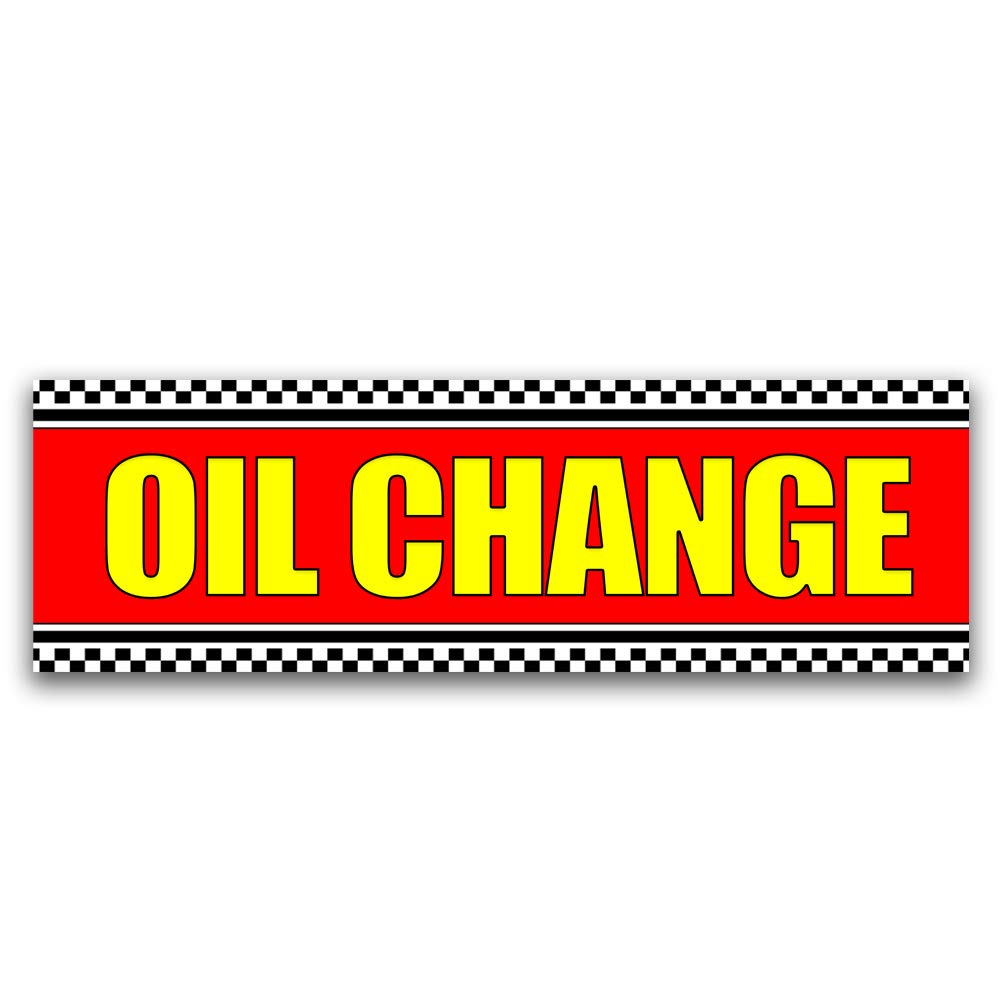 Amazon.com : Oil Change Vinyl Banner 8 Feet Wide by 2.5 Feet Tall ...