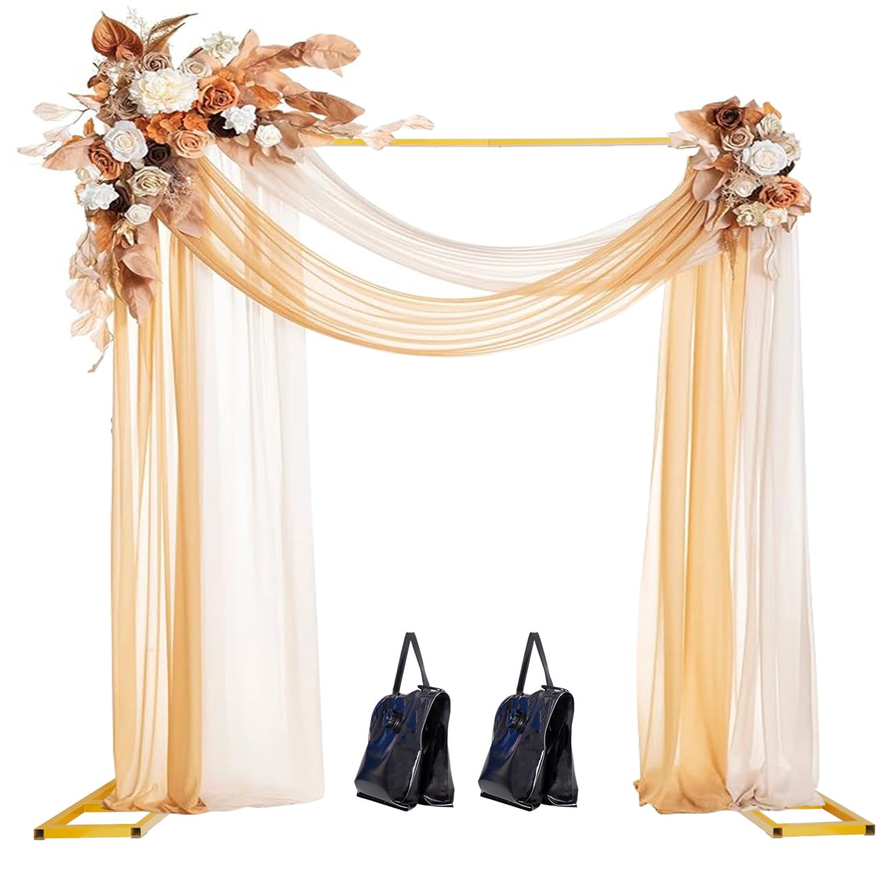 Buy Easy to Install Wedding Arch Backdrop Stand with Water Bag,10x10 FT ...