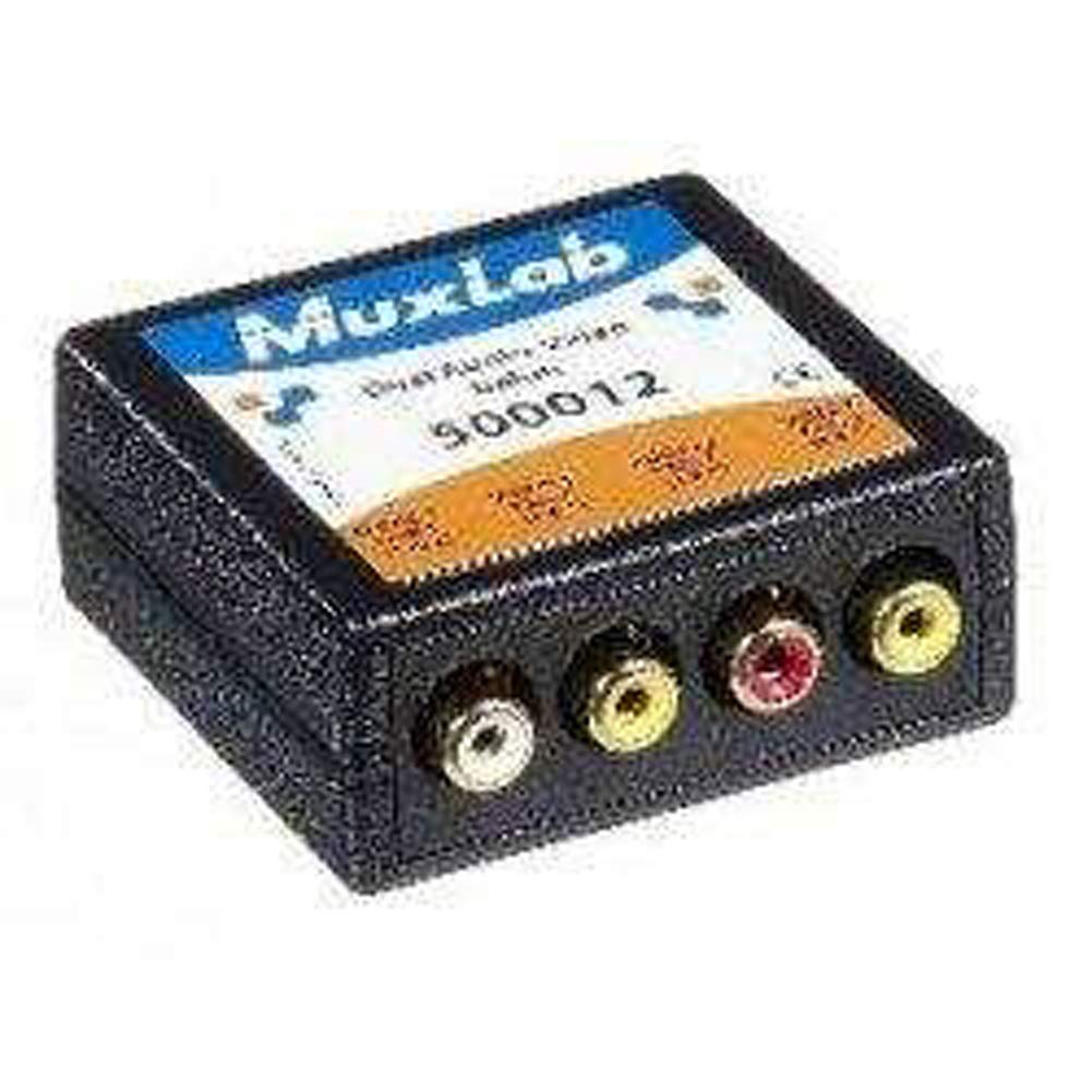 Amazon.com: Muxlab Dual Audio-Video Balun, 4x RCA Connectors : Electronics