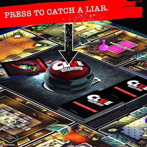 Hasbro Gaming Clue Liars Edition Board Game; Murder Mystery Game for ...