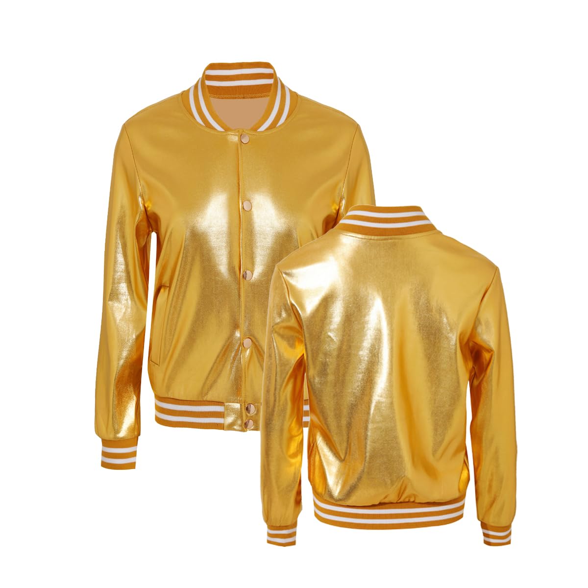 Snapklik.com : Mowbeat Sequins Varsity Jackets For Girl Holographic ...
