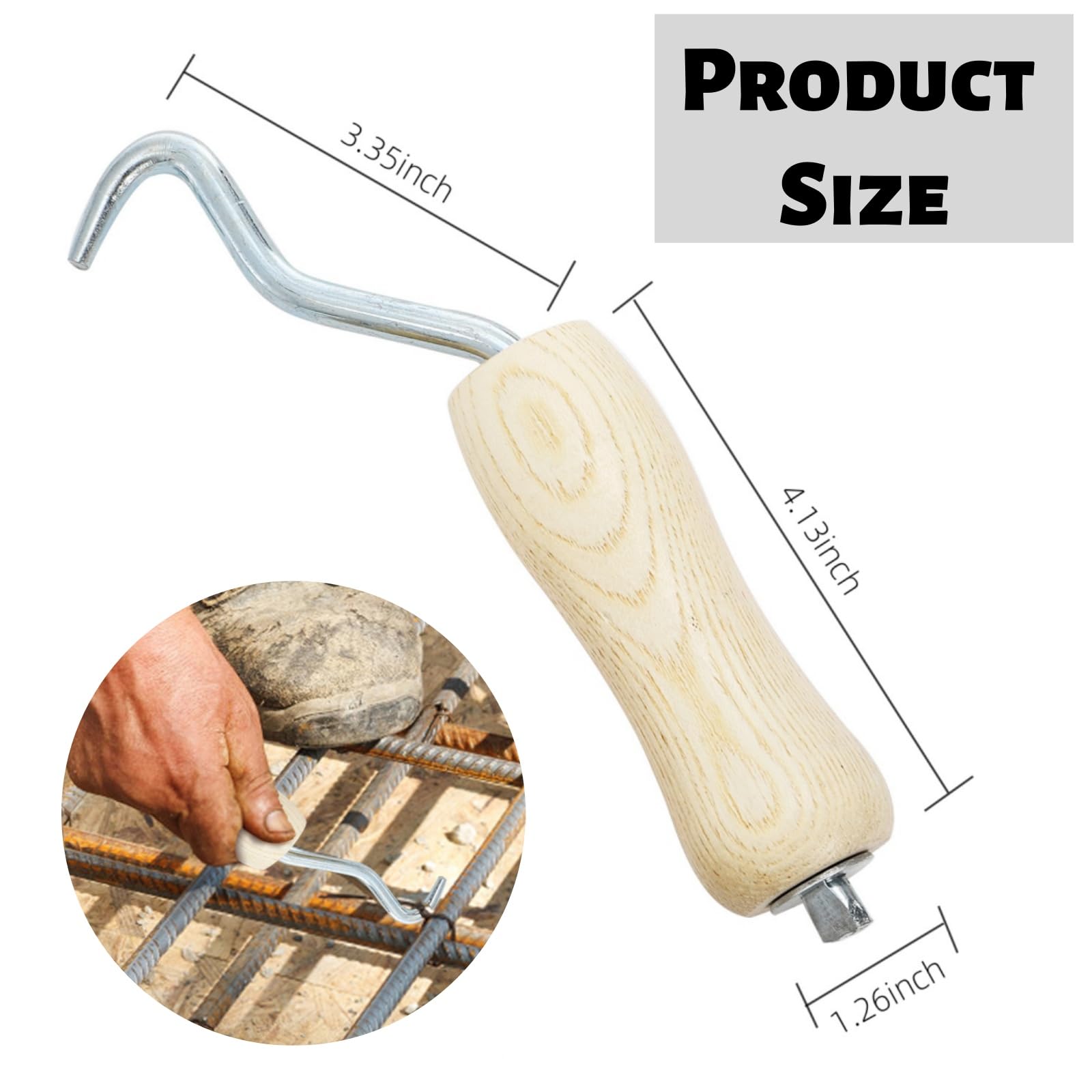 Snapklik.com : Mezchi 10 Pack Rebar Wire Twister, Pull Tie Twister Tool