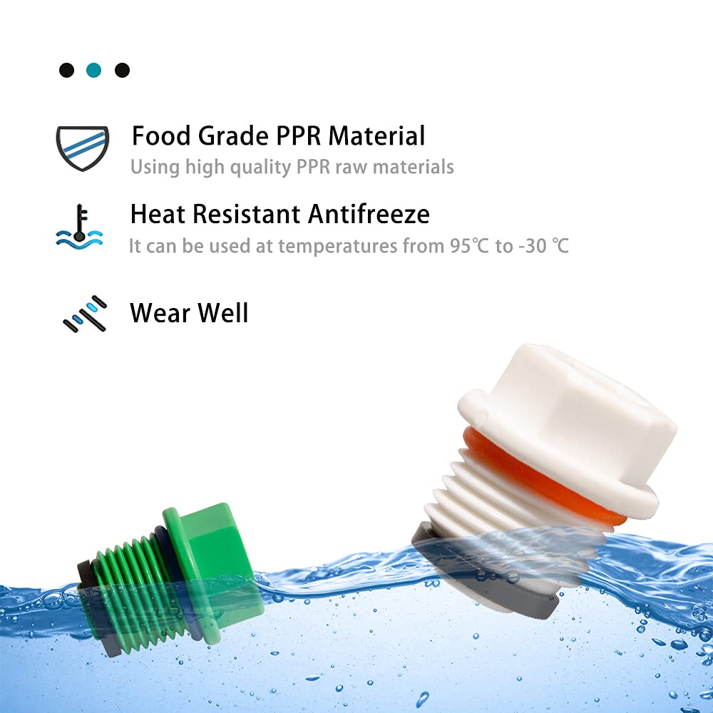 Snapklik.com : Feelers 1/2" PT Inner Hex Female Threaded PPR Pipe Plug ...