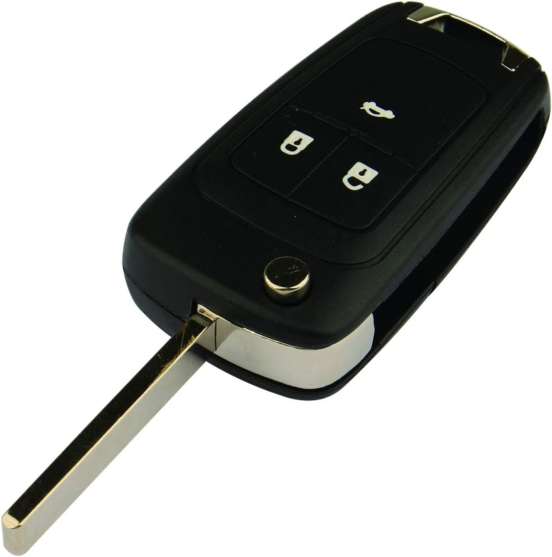 Futheda 3 Buttons Car Key Remote Control Flip Folding Keyless Entry Fob ...