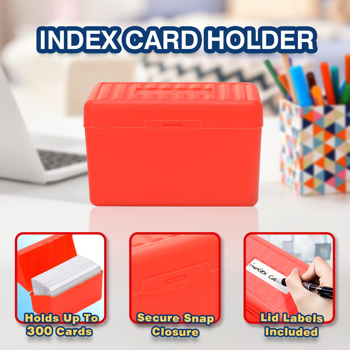 Snapklik.com : H4D 3x5 Index Card Holder