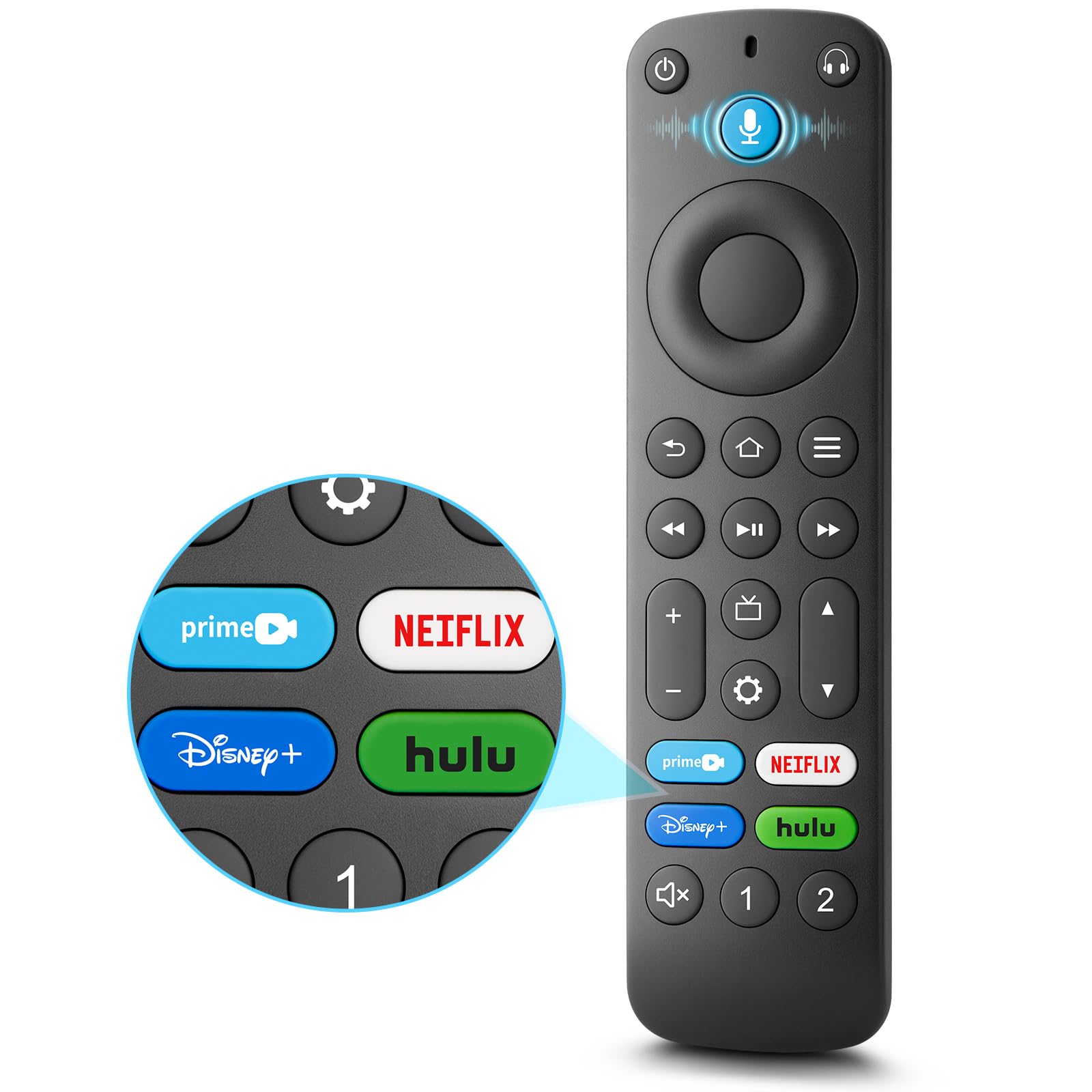 Buy Replacement Voice-Remote-Control for Fire-TV-Stick/TV Cube and ...
