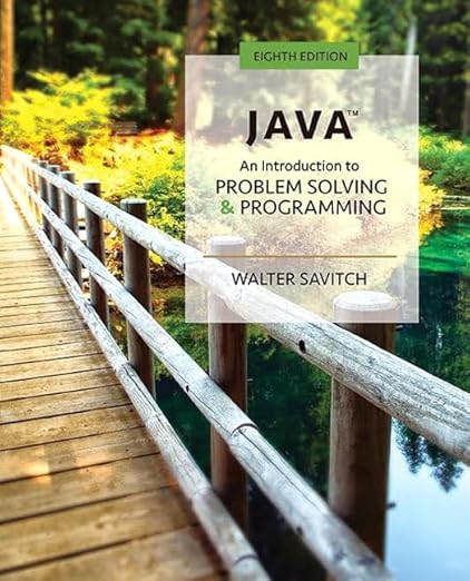 Java: An Introduction to Problem Solving and Programming: Savitch, Walter, Mock, Kenrick ...