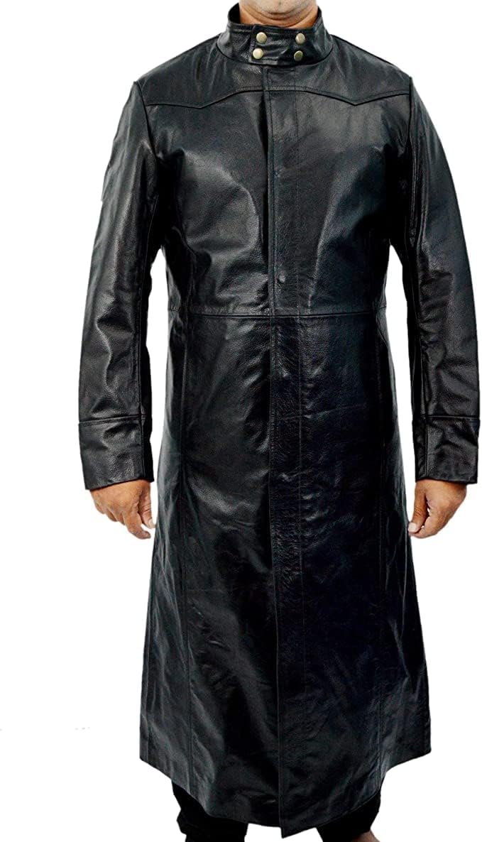 DOJ Bruce Wayne Coat Cosplay Knightmare Trench Duster Leather Long Coat ...