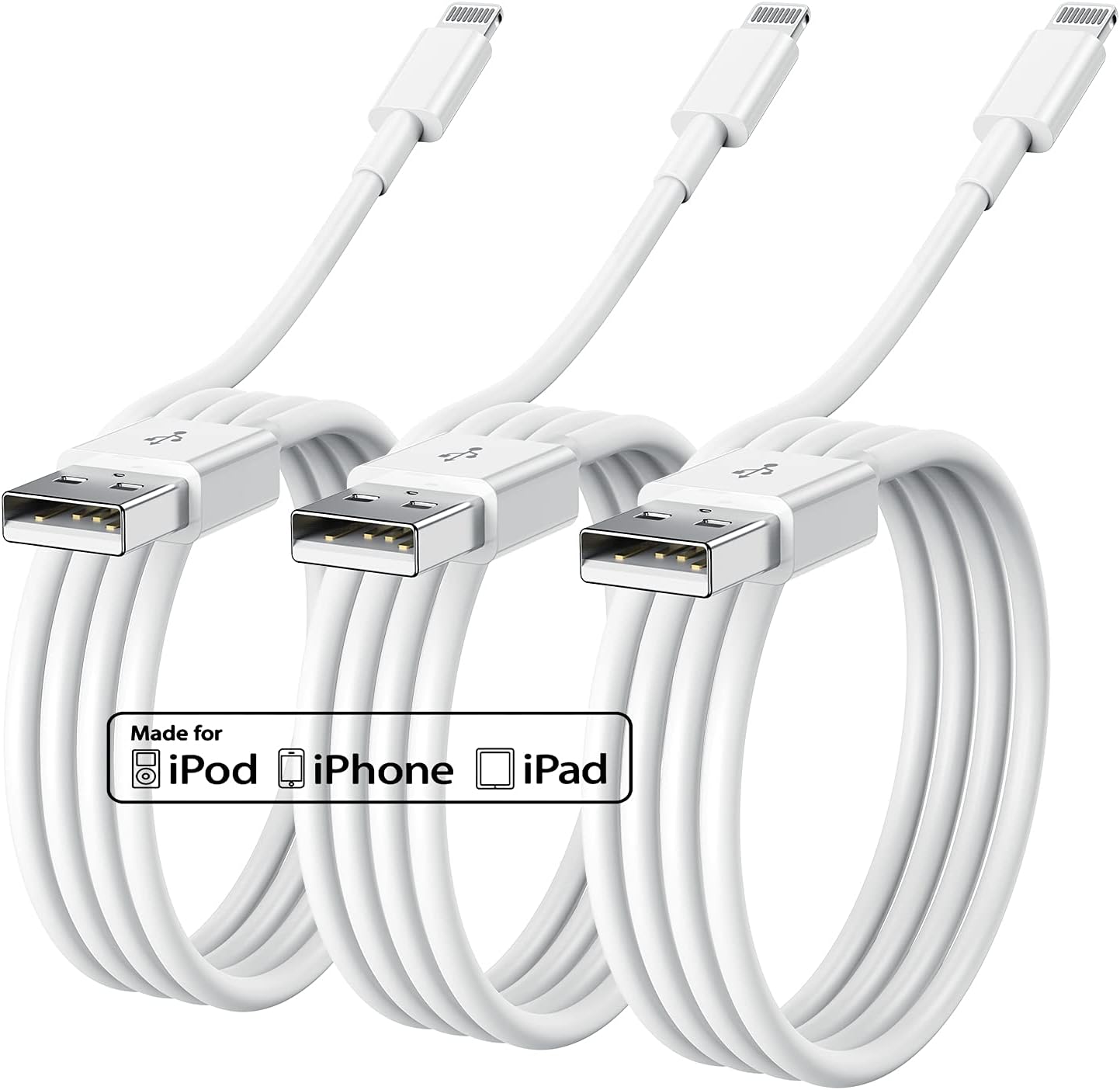 Amazon.com: Amazon Basics USB-A to Lightning Cable for iPhone and iPad ...