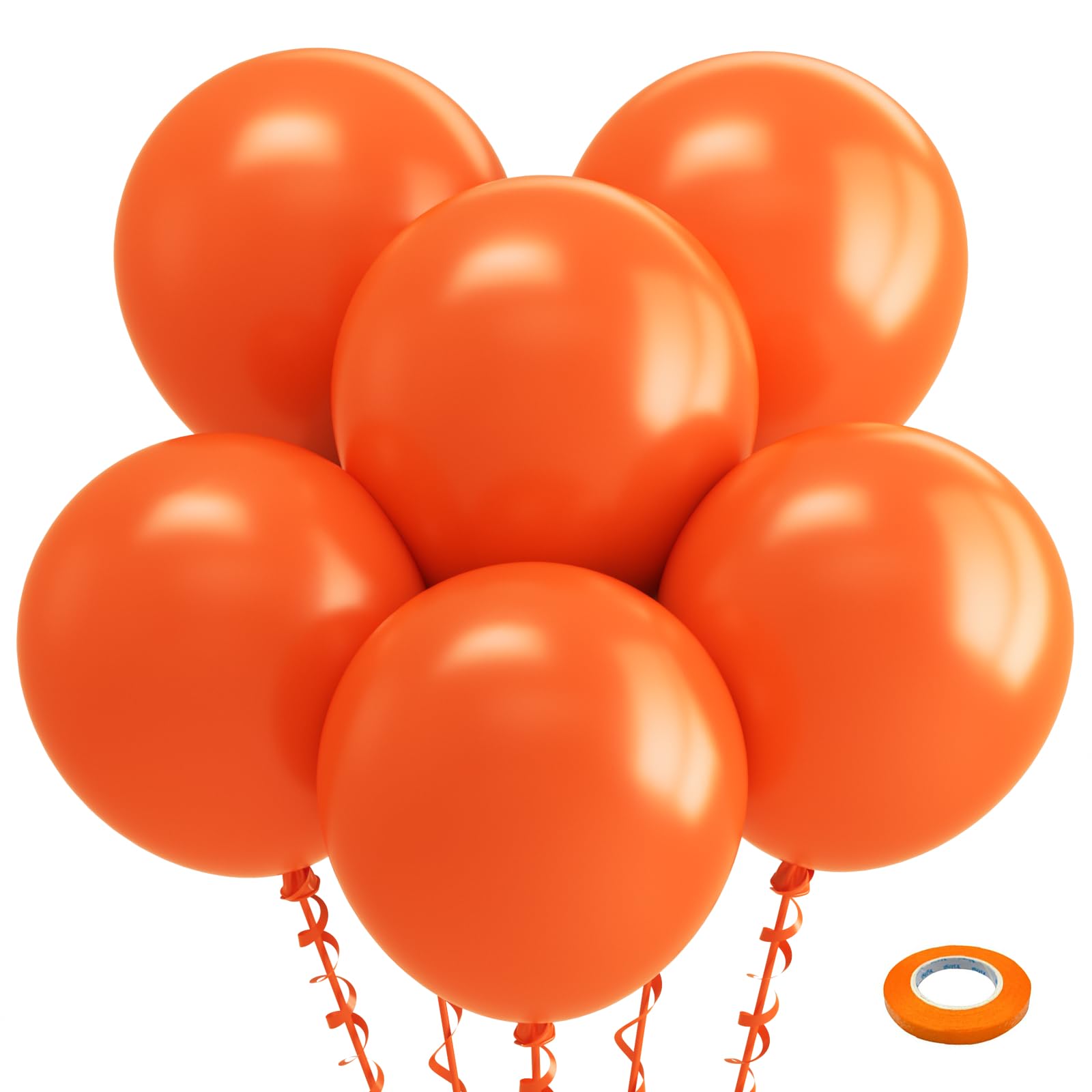 Amazon.com: Bezente Orange Balloons 18 Inch- 30 Pack Large Thick Orange ...