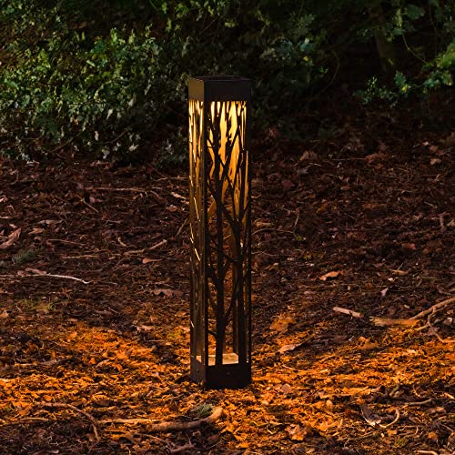 SolarCentre Saltwood Outdoor Solar Powered Shadow Post Light – BigaMart