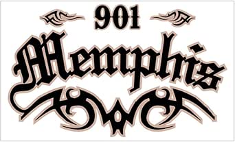 Amazon.com: CNW Studio Memphis 901 Decal Vinyl Bumper Sticker 5 ...