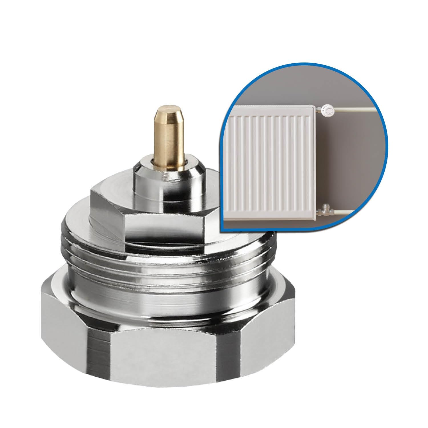 kör4u Adapter M30 x 1,0 auf M30 x 1,5, für Oventrop-Ventile bis Baujahr ...