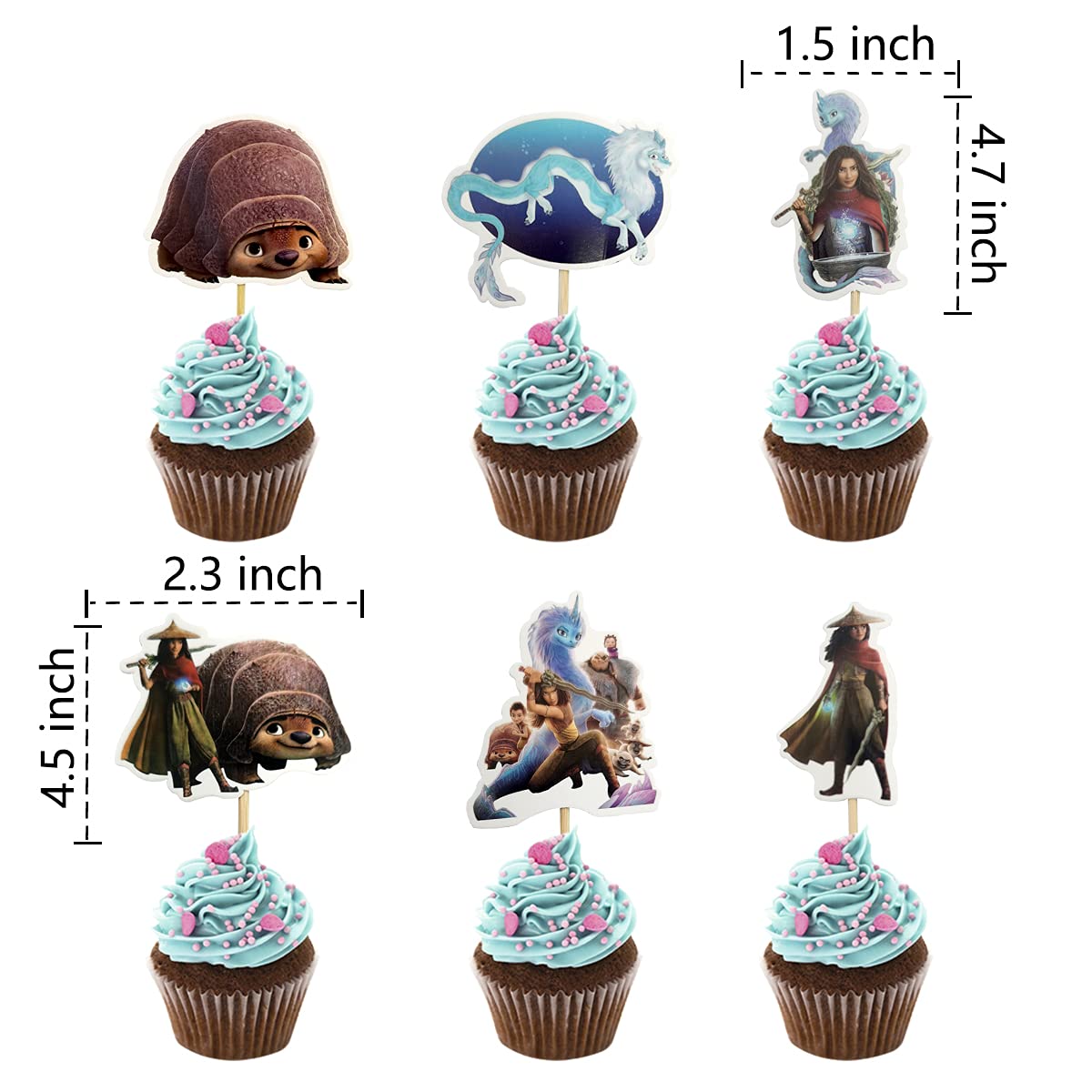 Buy Raya and The Last Dragon Birthday Party Supplies,Set Includes Happy ...