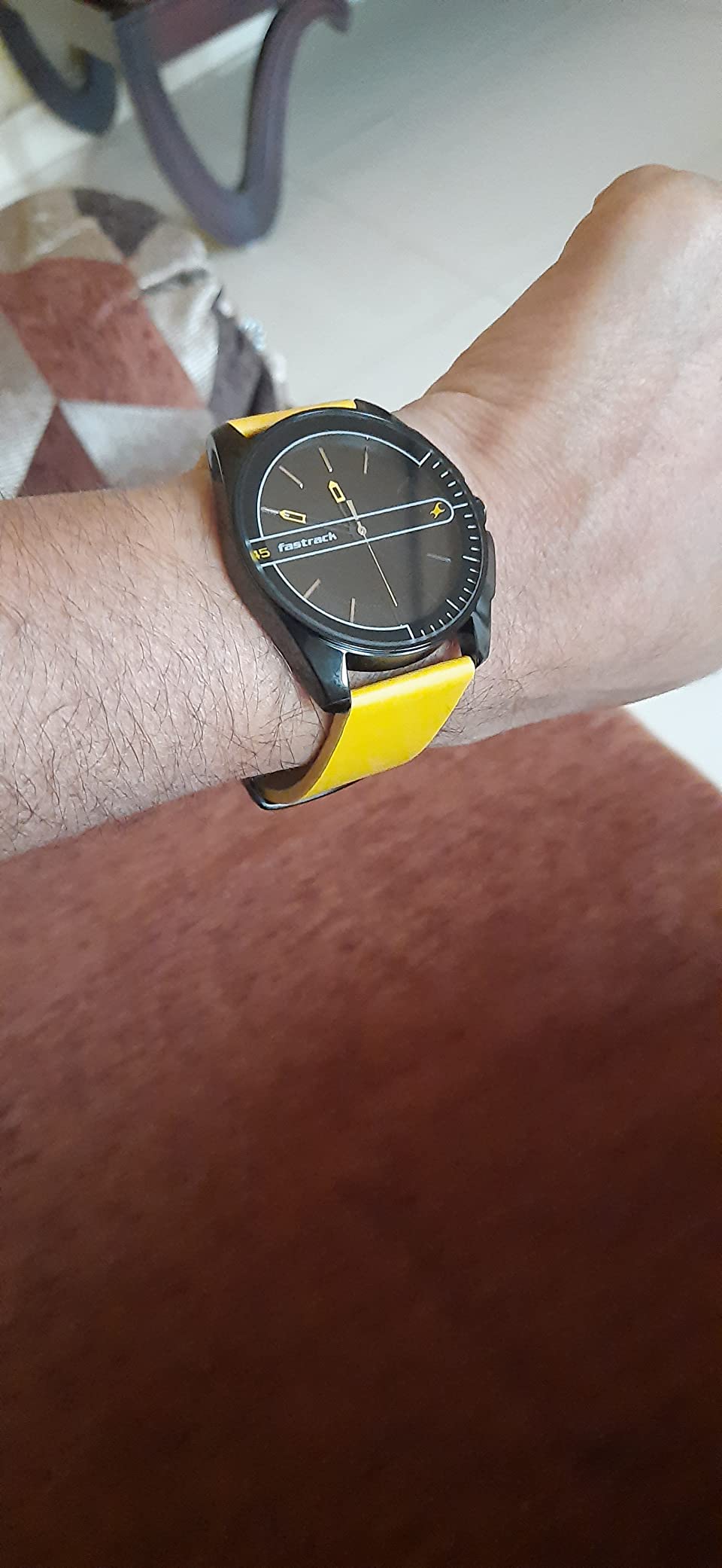 Fastrack Men Leather Analog Black Dial Watch-3089Nl01/Nr3089Nl01, Band ...