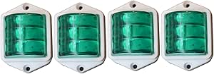 Amazon.com: 4Pc Trailer RV Marker LED Light Clearance Light Green, 2x2 ...