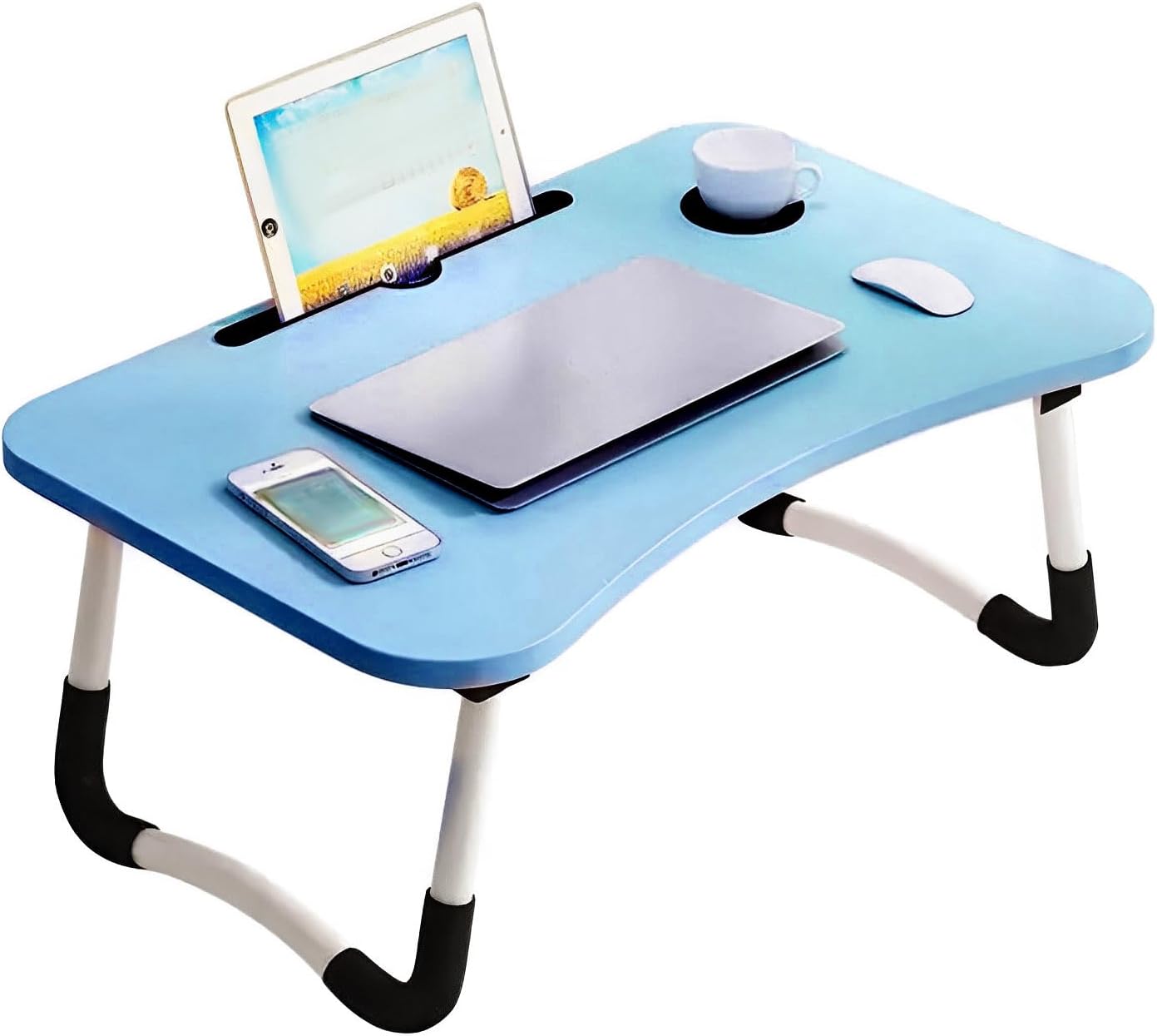 Holdfiturn Laptop Bed Table Laptop Tray Lap Tray Breakfast Foldable Bed ...
