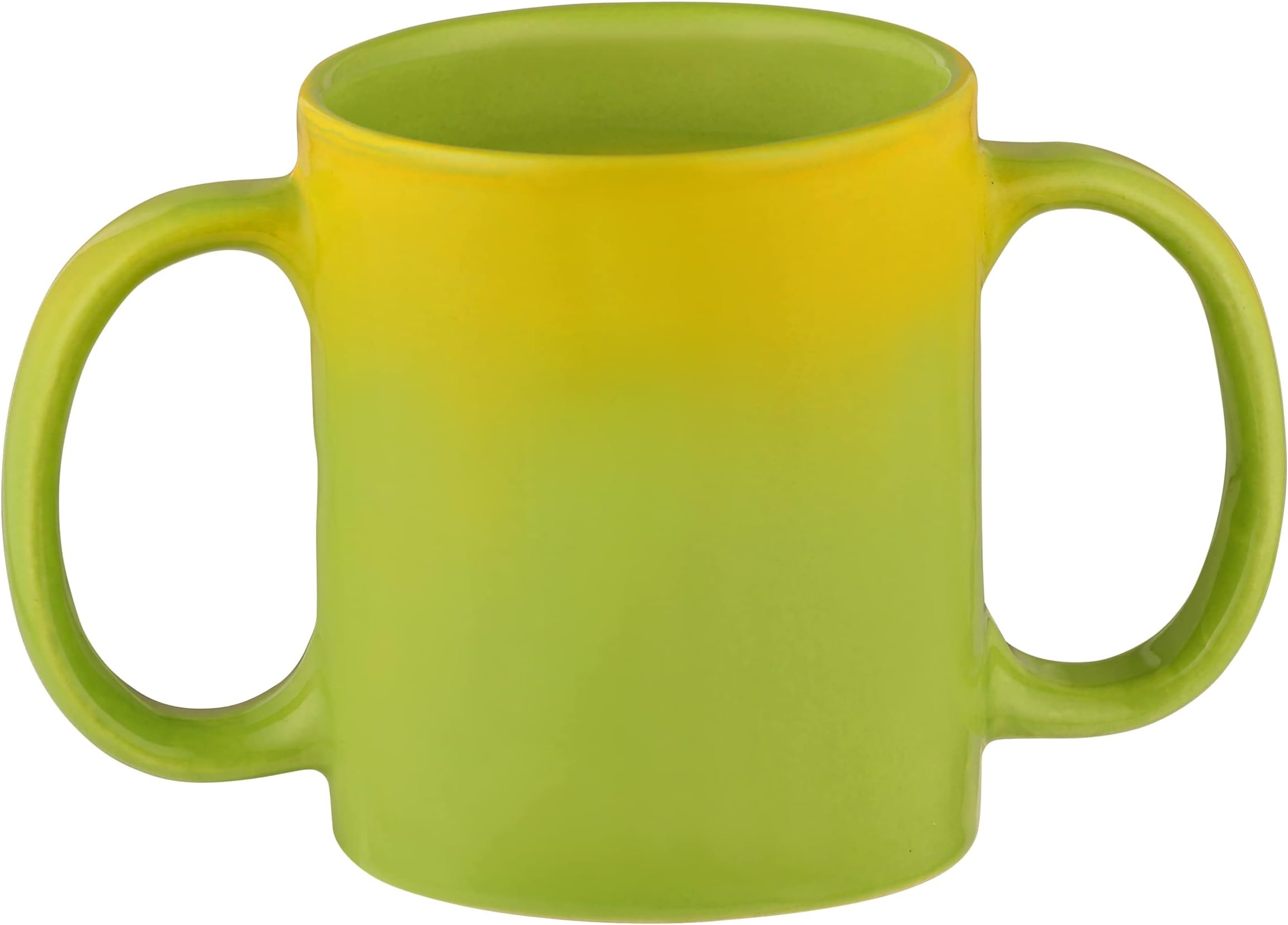 Amazon.com: ANCIENT IMPEX Ceramic Dual Handle Mug for Secure Hold | BPA ...