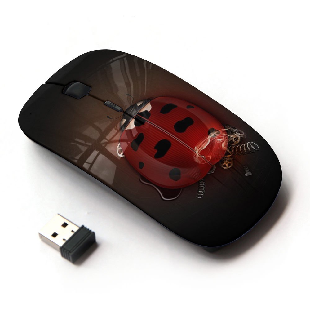 Amazon.com: KOOLmouse [ Optical 2.4G Wireless Mouse [ Big Ladybug ...