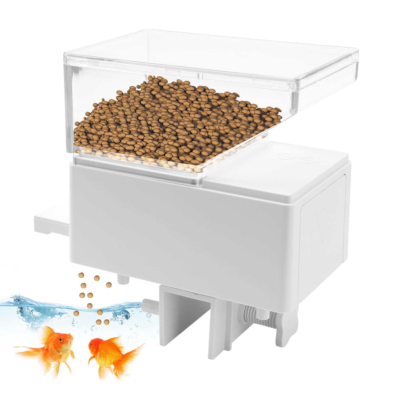 Amazon.com : Automatic Fish Feeder, Fish Tank Food Dispenser with 500ML ...