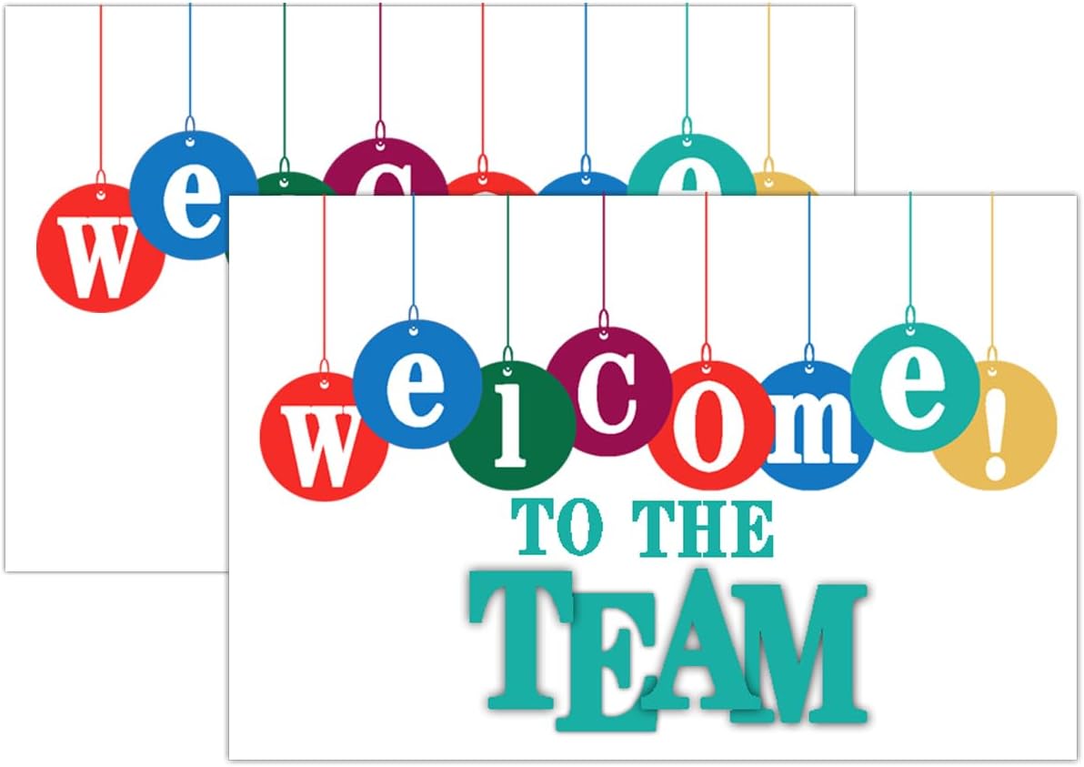 Amazon.com : Welcome to the Team Cards 4x6 Inch New Hire Welcome Card ...
