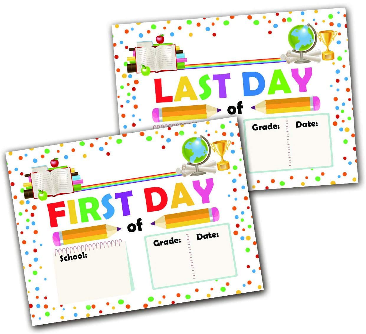 First And Last Day Of School Signs Photo Booth Prop | Desertcart Australia