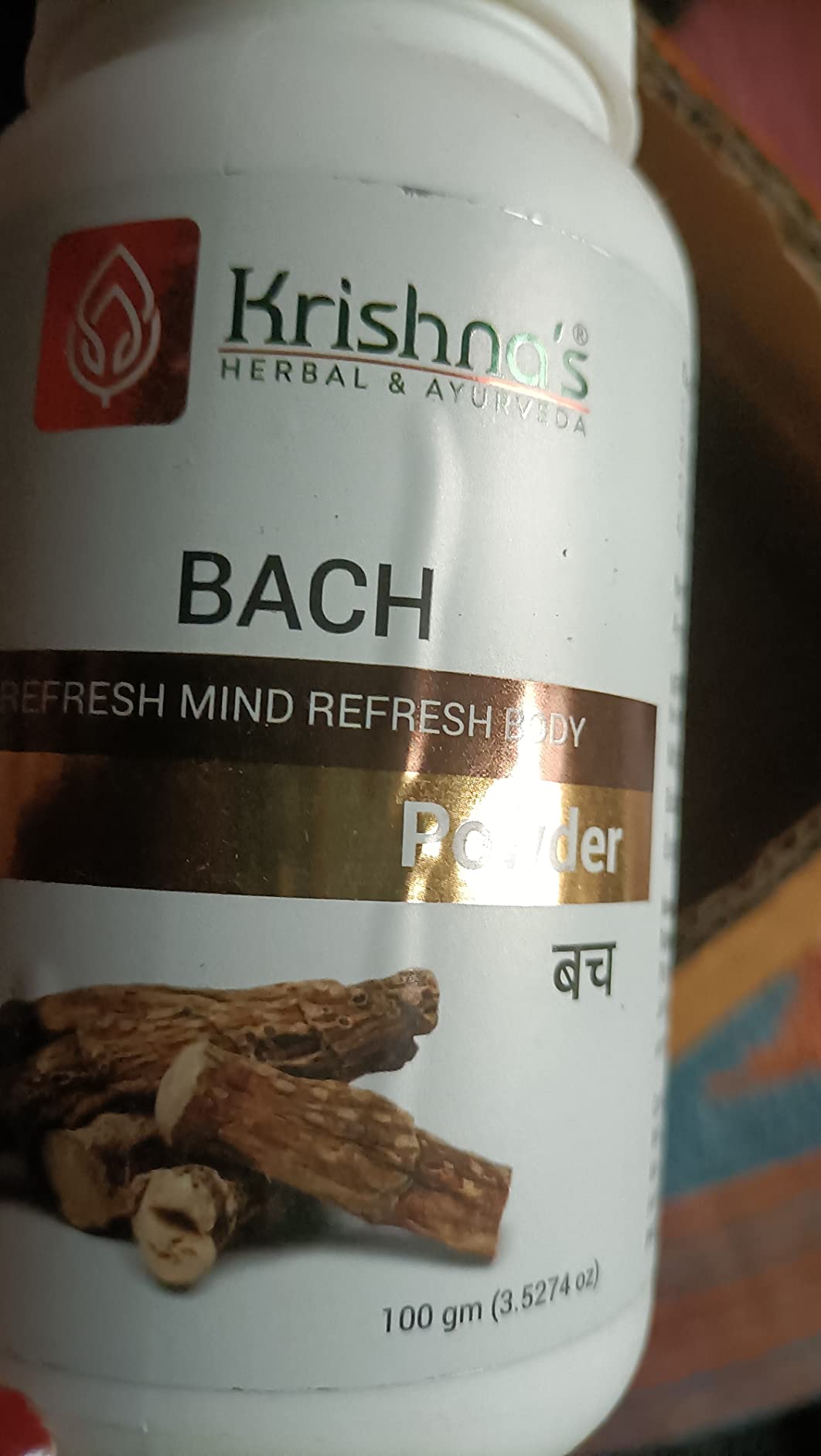 Krishna's Bach Vacha Powder (Acorus Calamus) Sweet Flag Powder - 100 g ...