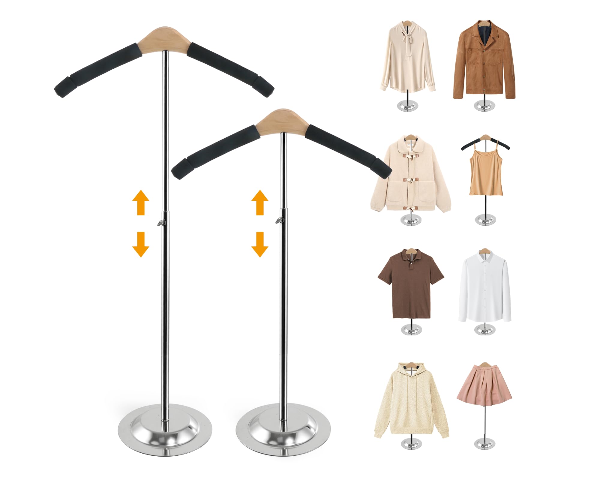 Amazon.com: Fumingpal 20-35 Inch Height Adjustable Shirt Display Stand ...