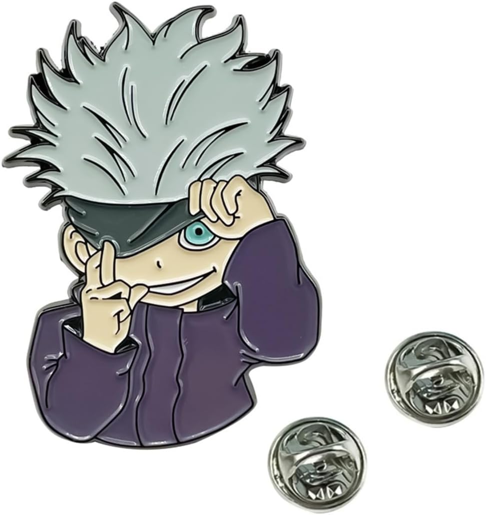 Buy PATPAT® Jujutsu Kaisen Brooch Pin Enamel Cartoon Satoru Gojo Brooch ...