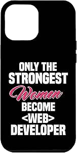 Amazon.com: iPhone 12 Pro Max Web Developer Women Website Programmer Coder Computer Case : Cell ...