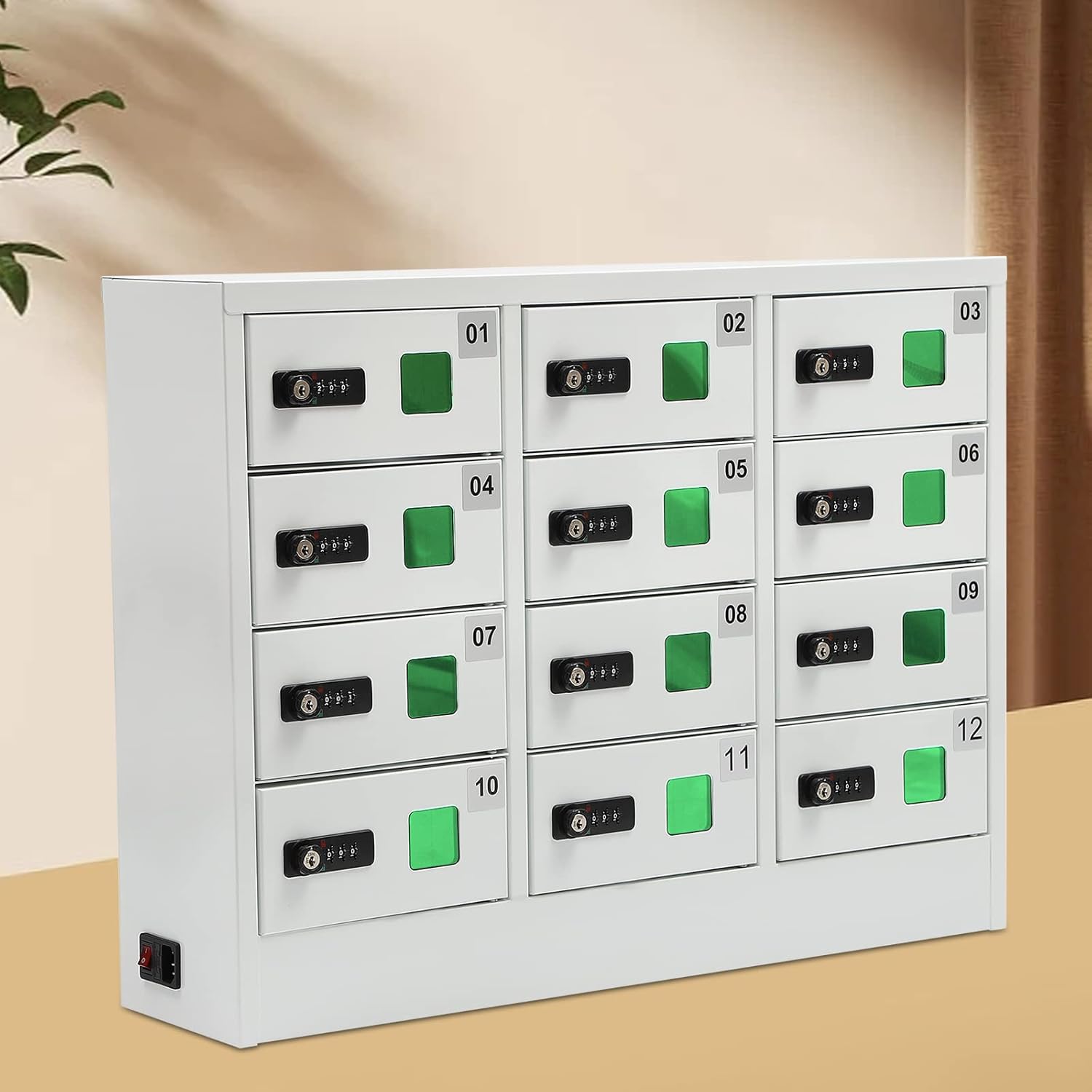 Amazon.com: 12 Slots Secure Cell Phone Charging Locker with Acrylic ...