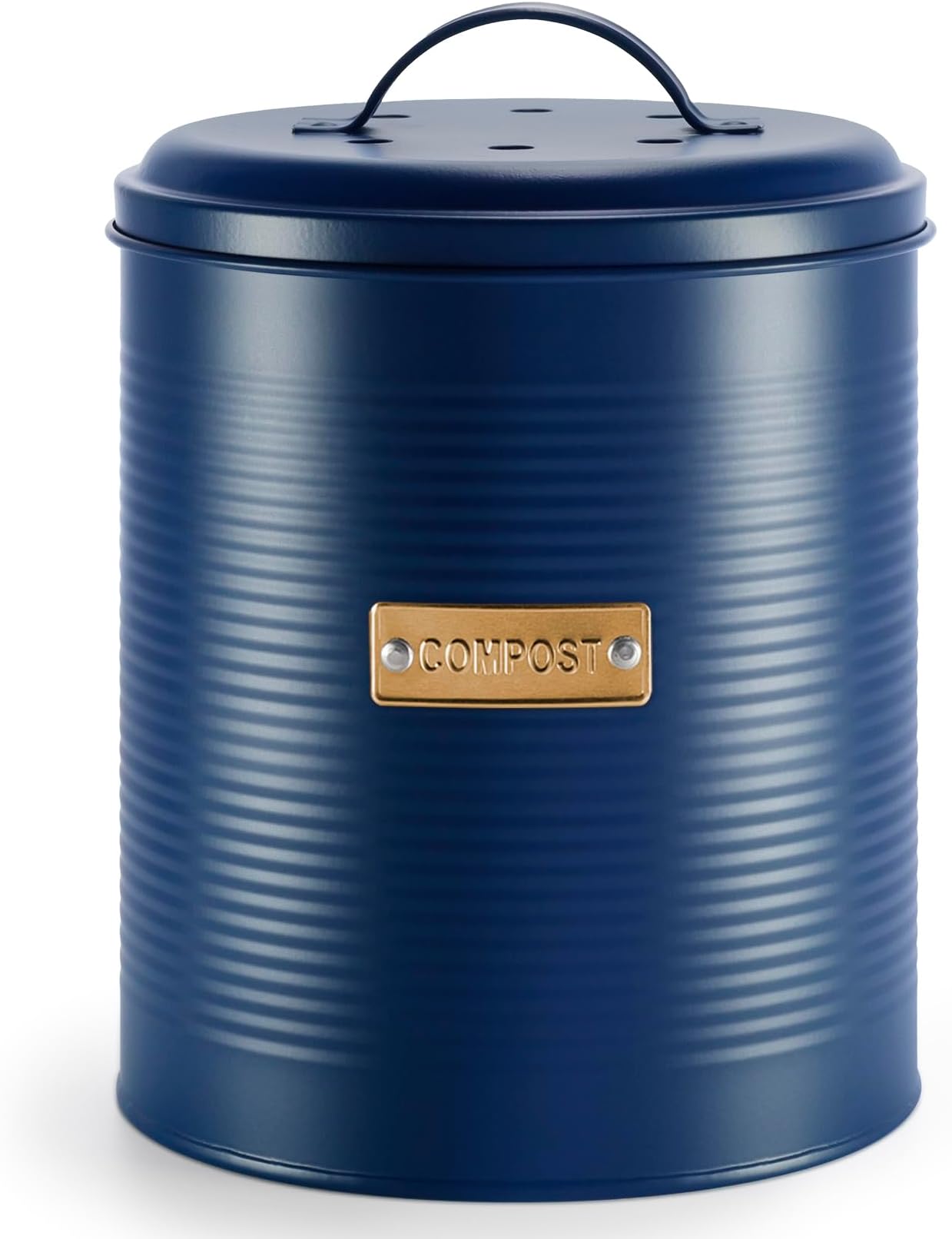 Terracotta Ceramic Kitchen Compost Caddy (Sand colour) - Chetnole ...