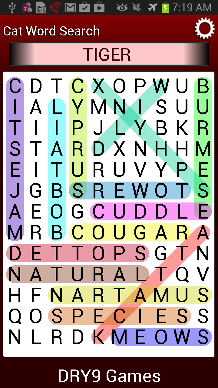 Cat Word Search - App on Amazon Appstore