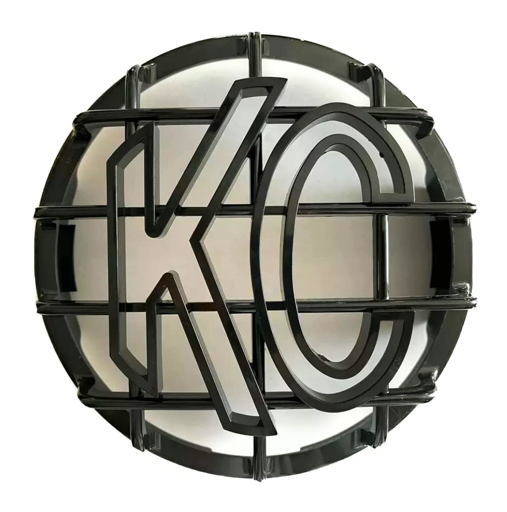 Snapklik.com : KC HiLiTES 6" Grill Guards, KC Light Covers Solid Black ...